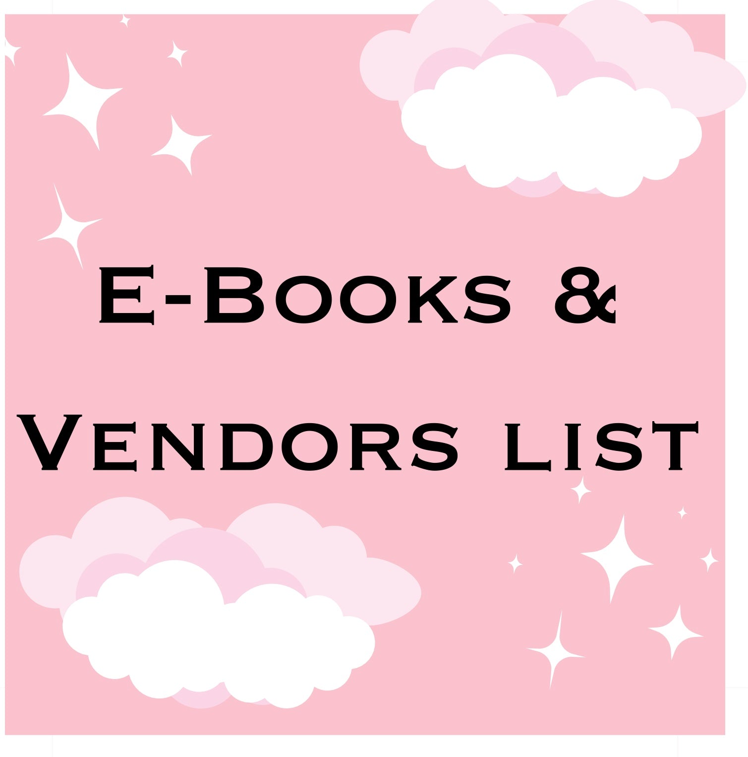 E-Books & Vendors list – BracedNBouji