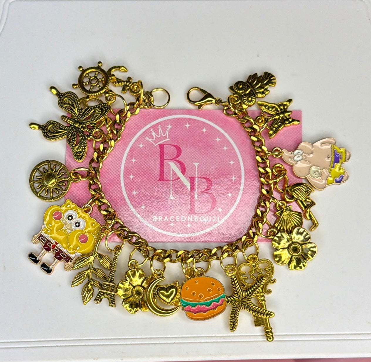 SpongeBob charm bracelet – BracedNBouji